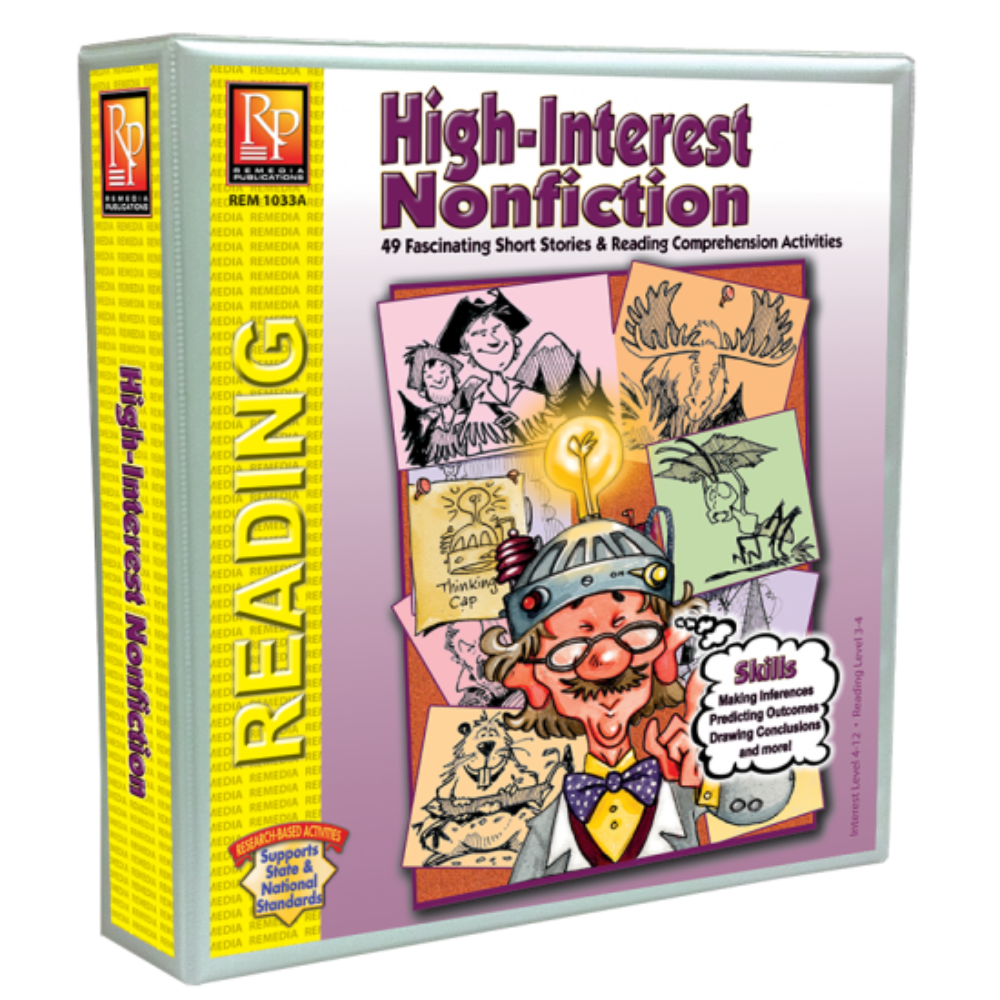 High-Interest Nonfiction Reading Binder – Autism Homeschool Resources
